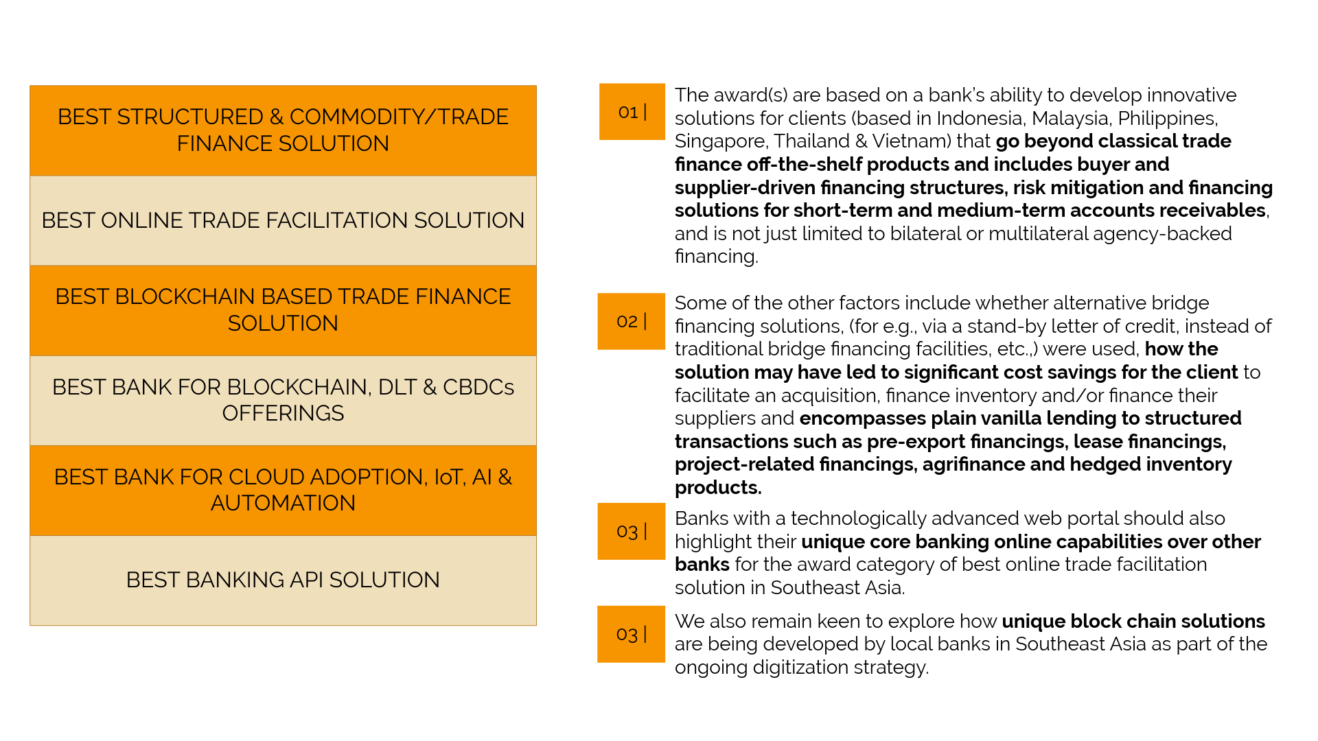 Criteria & Methodology (Transaction Banking Awards) – Alpha Southeast ...