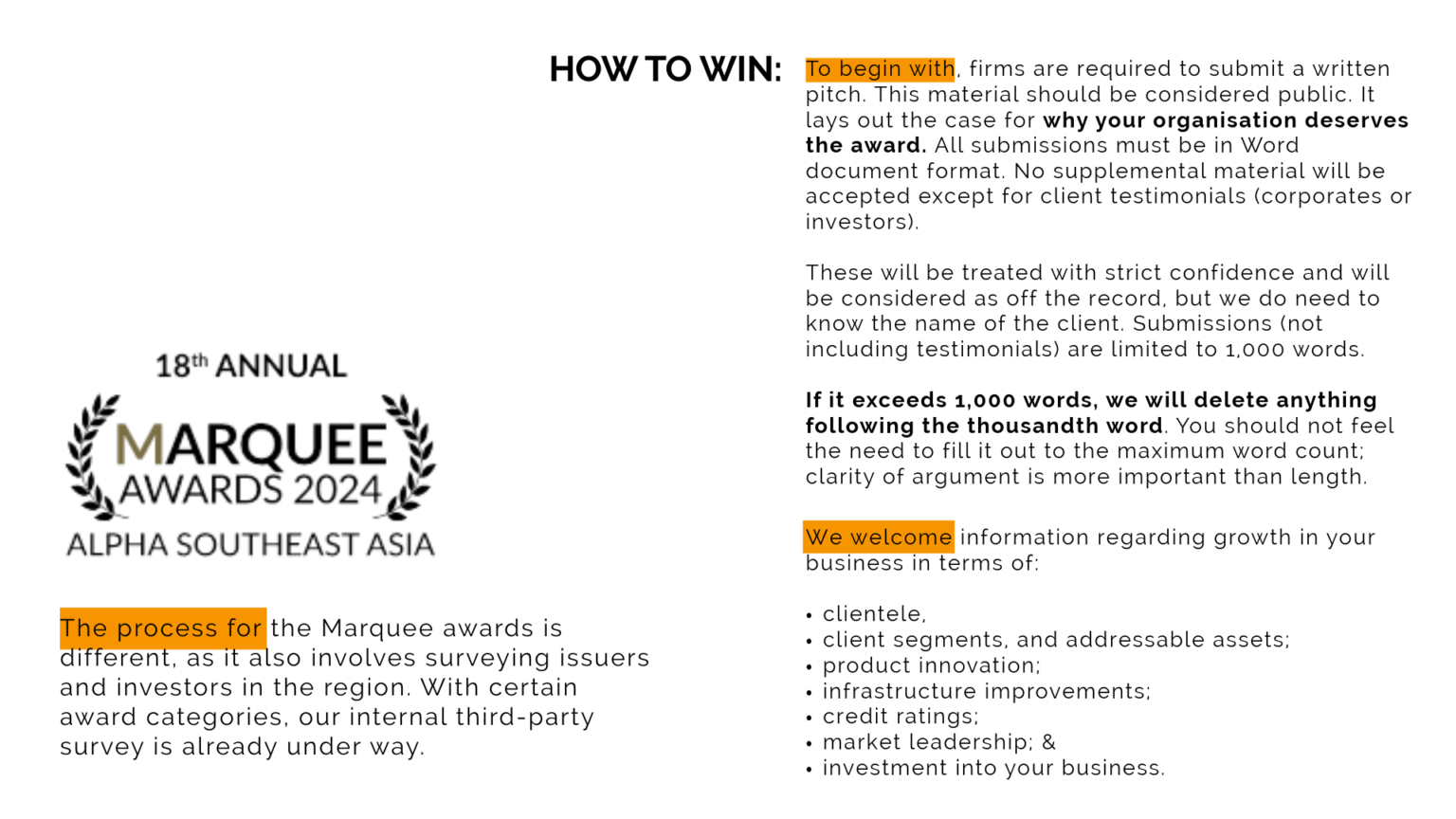 Criteria & Methodology (Transaction Banking Awards) – Alpha Southeast ...